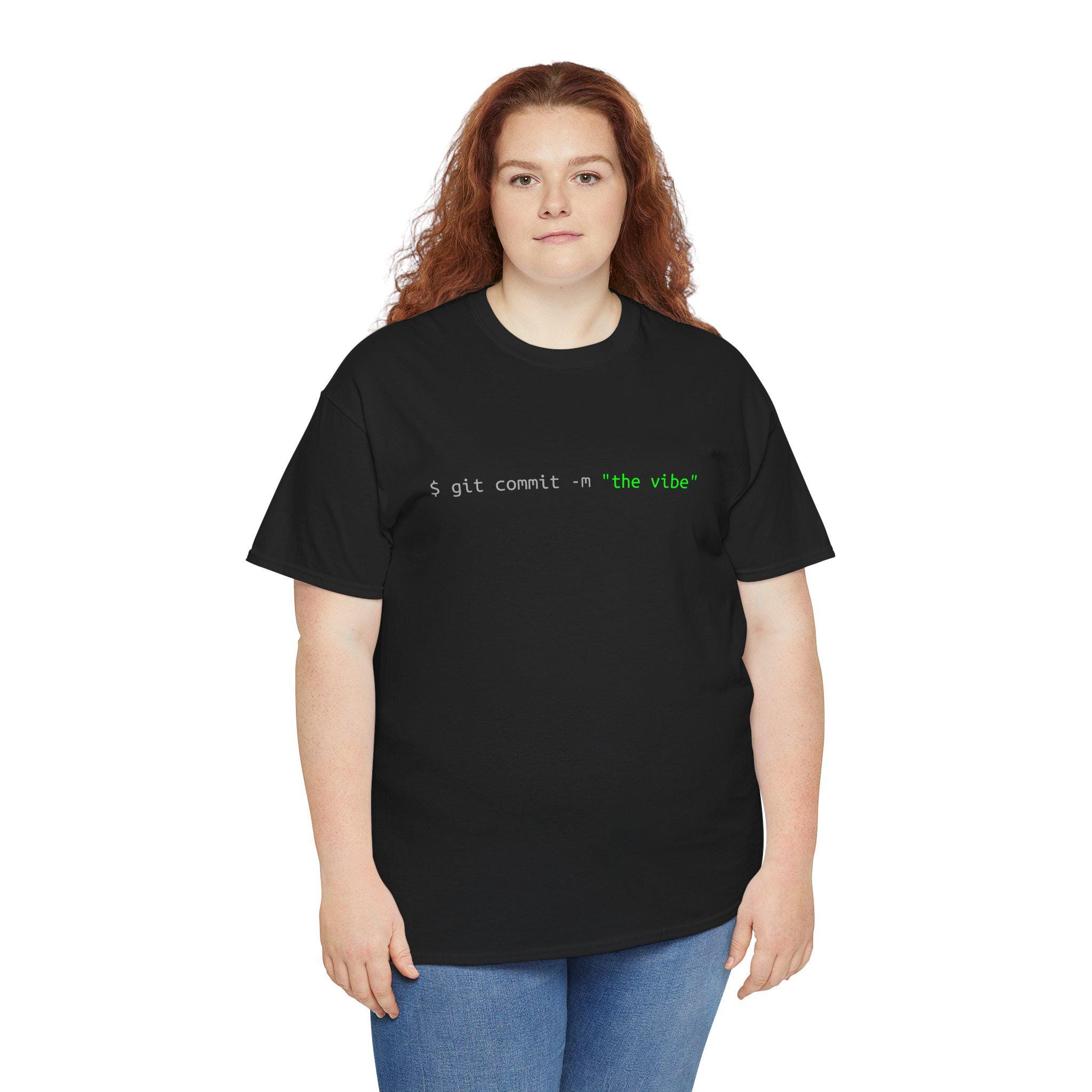 Ubuntu Mono Font Git Commit Vibe Unisex Heavy Cotton Tee, Coding Trend ...