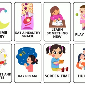 Fun Daily Routine Cards for Toddlers- Editable - Etsy