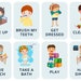 Fun Daily Routine Cards for Toddlers- Editable - Etsy