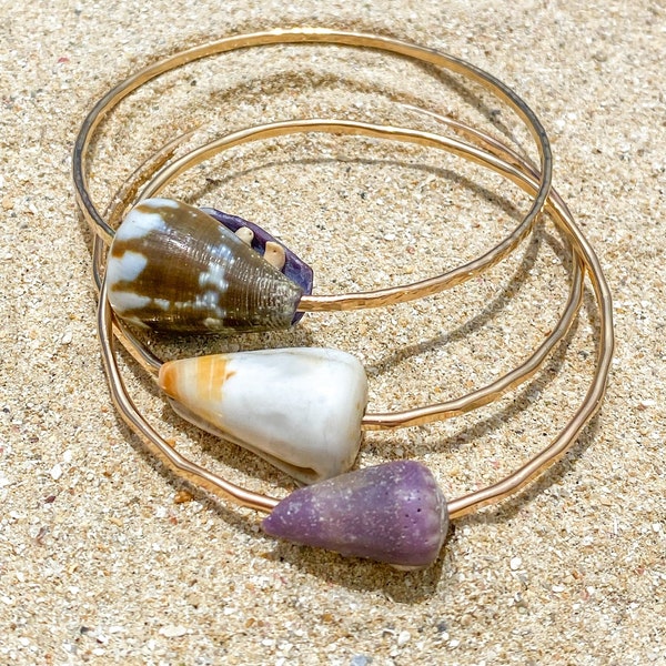 Shell Bangles - Etsy