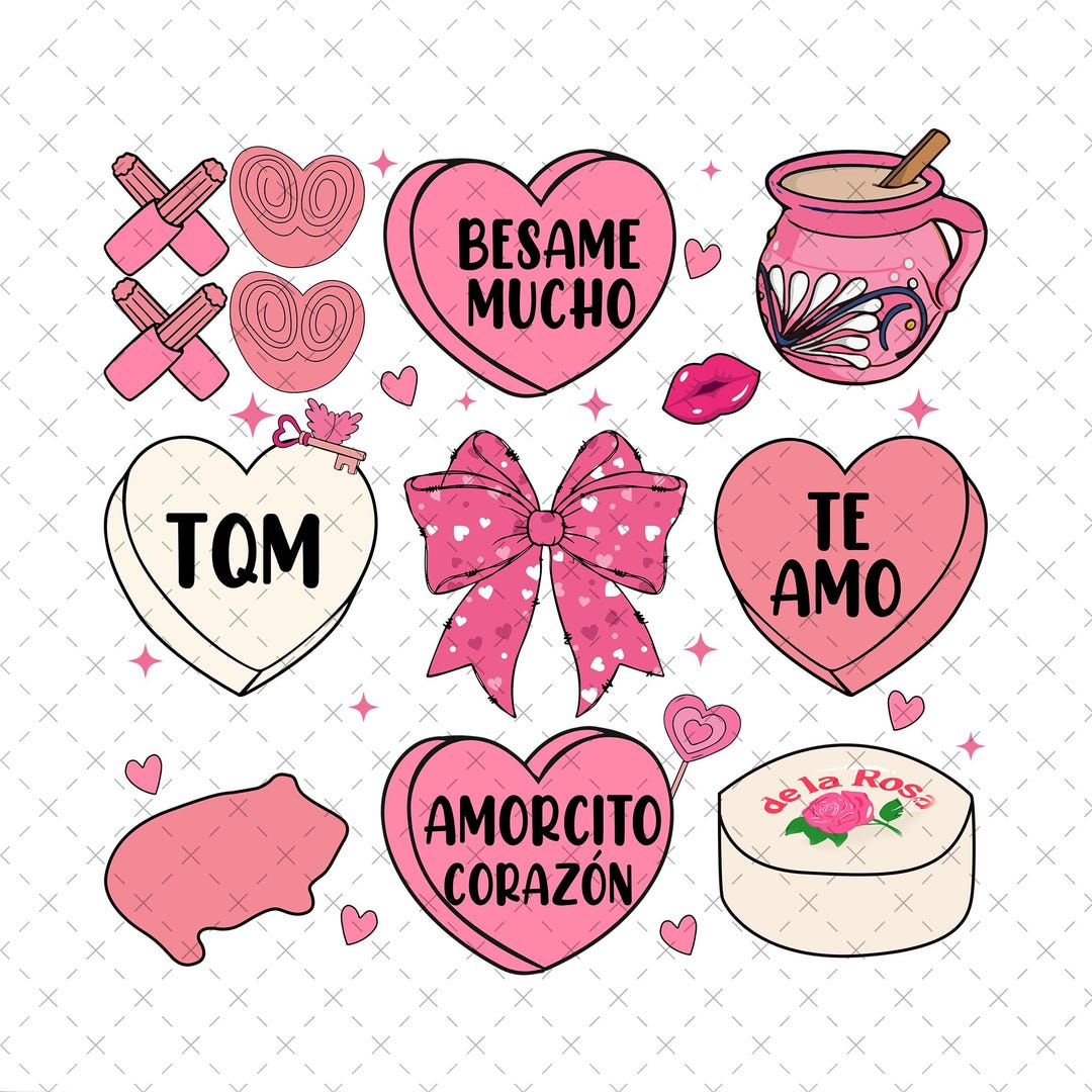 Mexican Valentine Candy Heart Png, Mexican Valentines, Concha Valentine ...