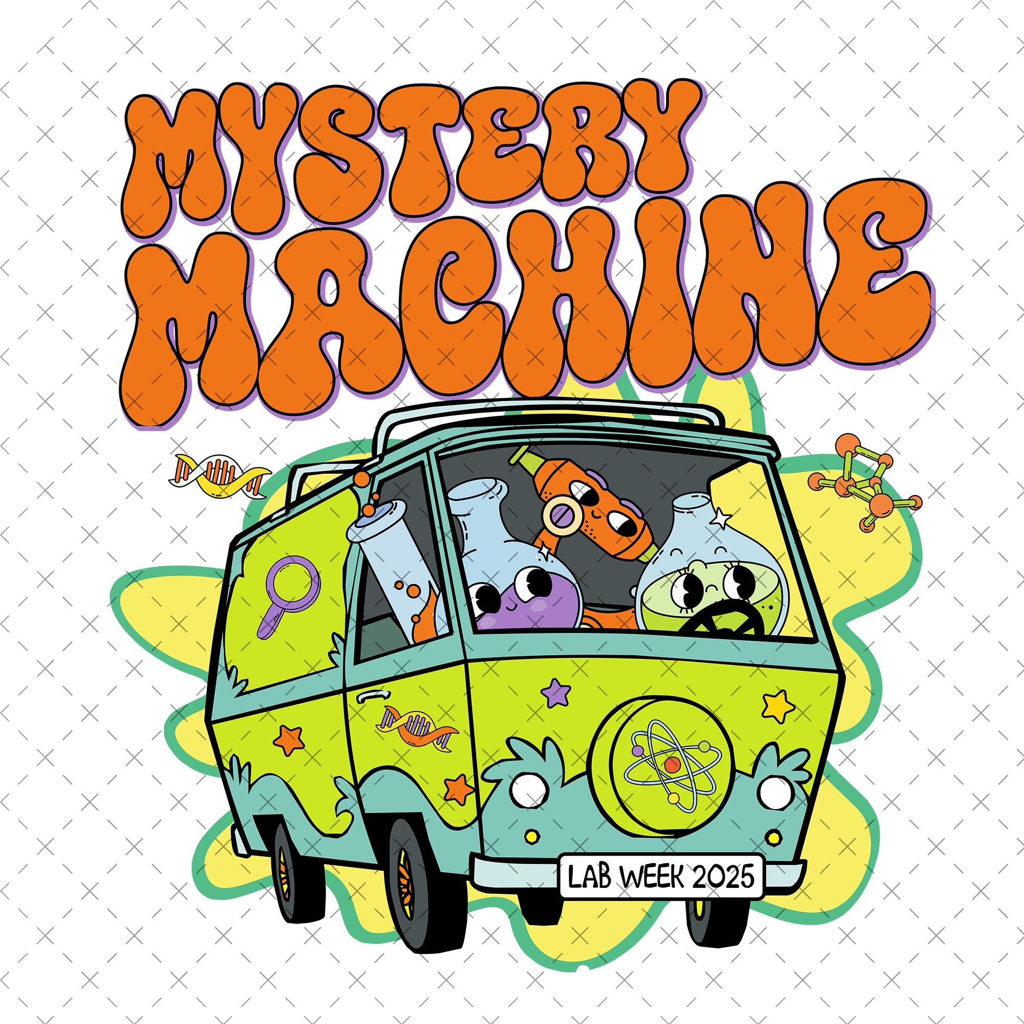 Lab Week 2025 Mystery Machine Png, Mystery Machine of Diagnostics Png ...