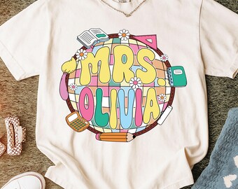 Teacher Back to School Custom Name Png, Custom Teacher Name PNG ...