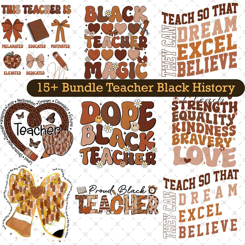 15 Bundle Teacher Black History Png, Black History Month Png, Black ...