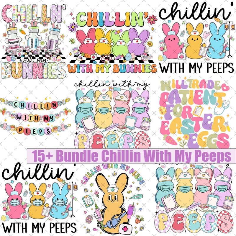 Peeps Black and White Svg - Etsy