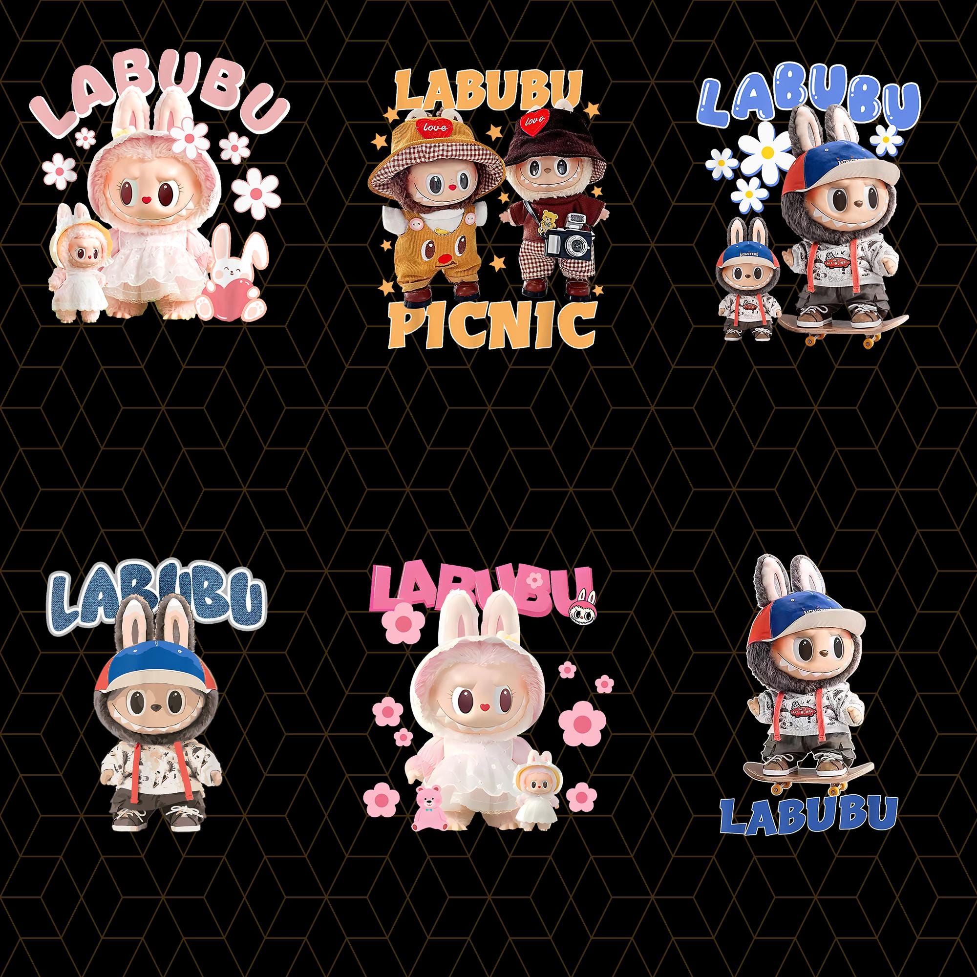 6 Design Labubu Png, Funny Labubu Png, Cute Labubu Png, Trendy Png ...