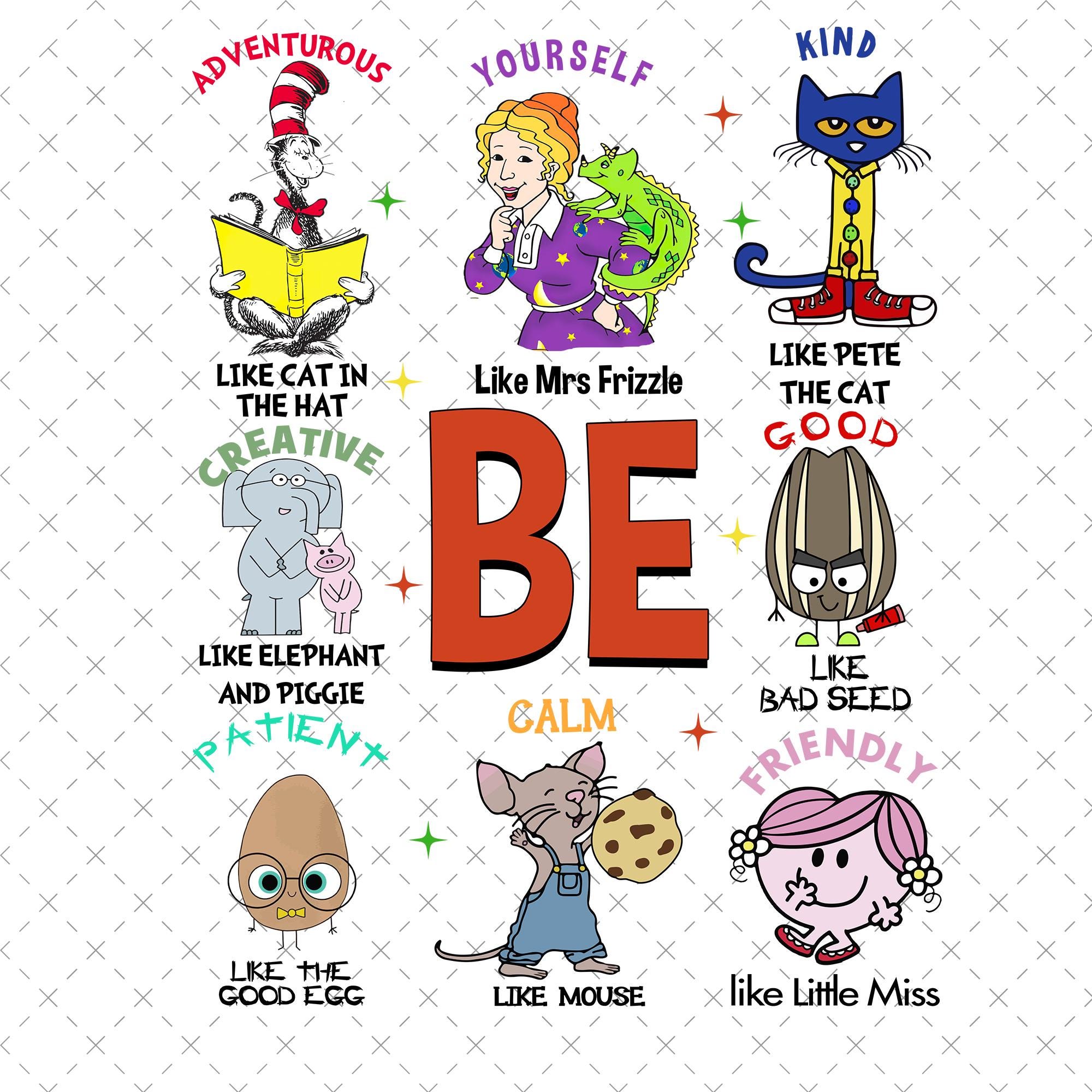 Be Yourself Children's Book Png, Teacher Motivational Png, Cartoon ...