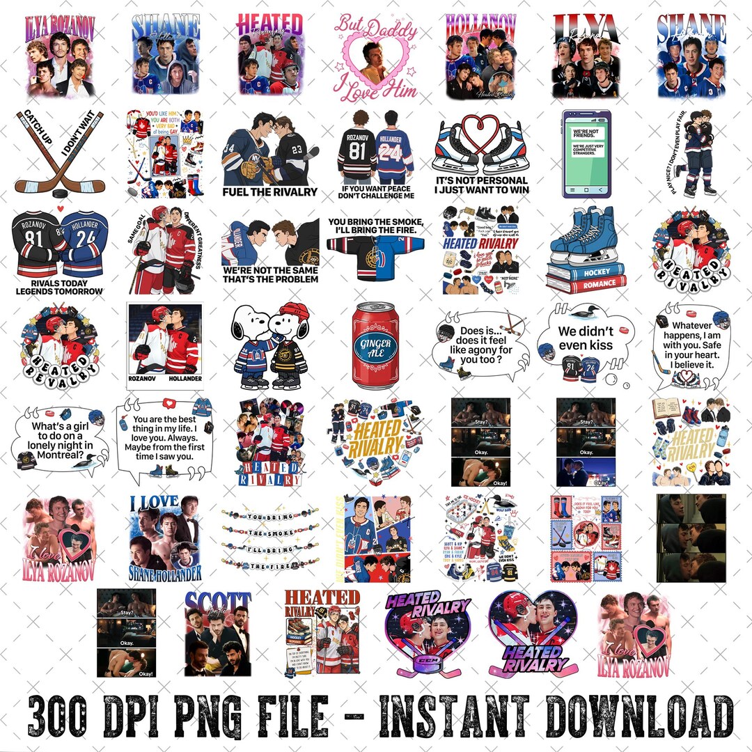 Heated Hockey Png Bundle, Love Png Connor Storrie Png, Lgbt Png, Design ...