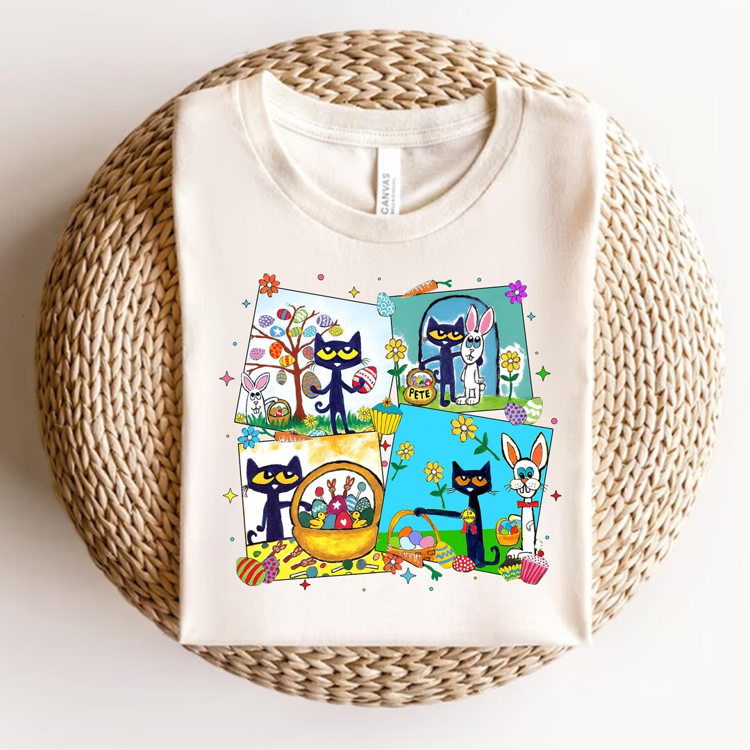 Pete the Cat Easter Egg Bunny Png, the Cool Cat Back to School Png ...