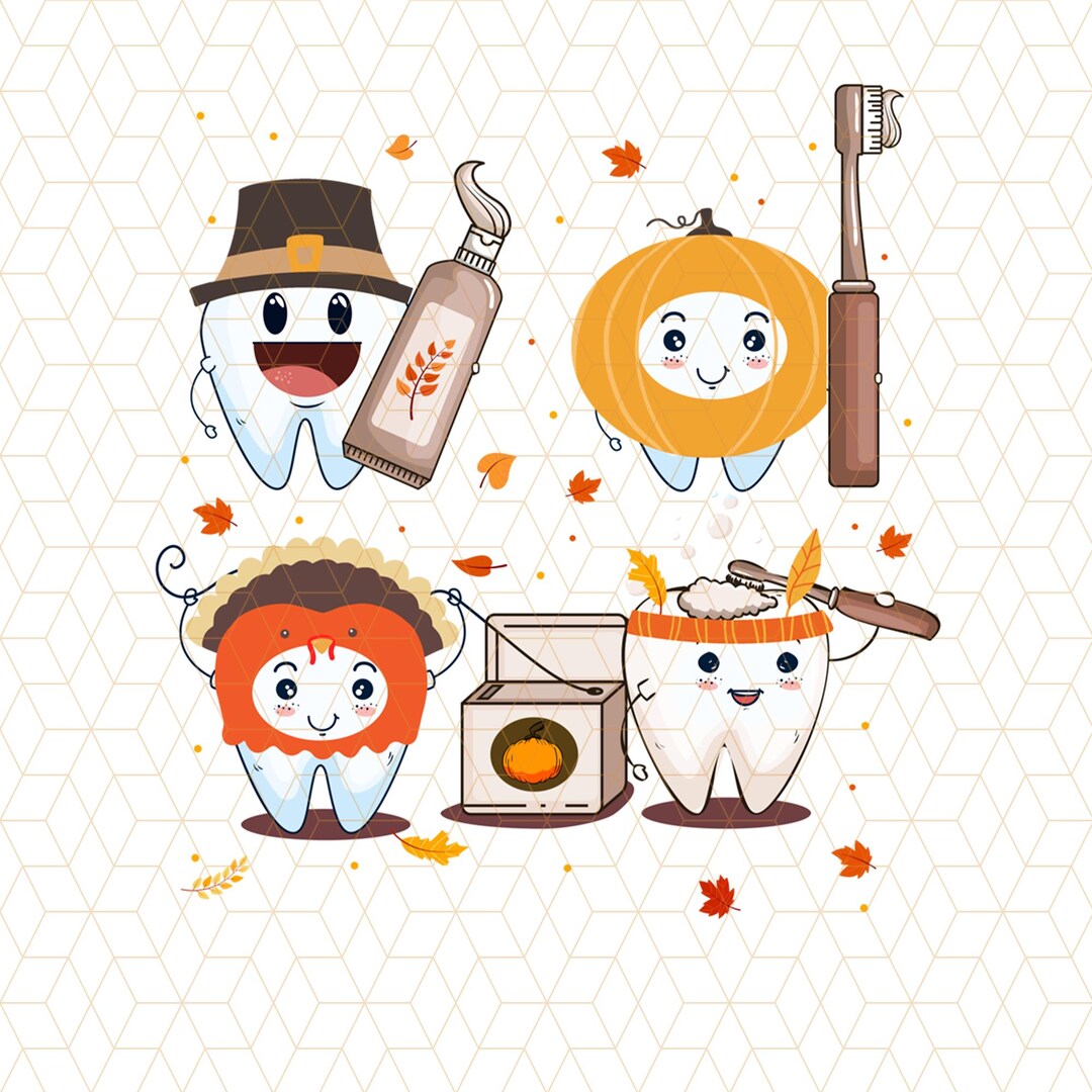 Tooth Teeth Dental Squad Dentist Thankful Thanksgiving, Dental Squad ...