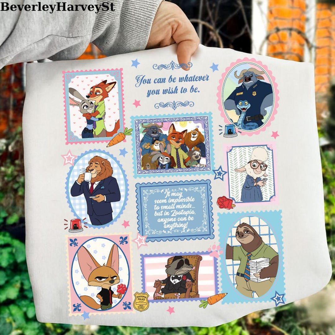 Zootopia Stamps PNG, Zootopia Characters , Cute Police Animal Art ...