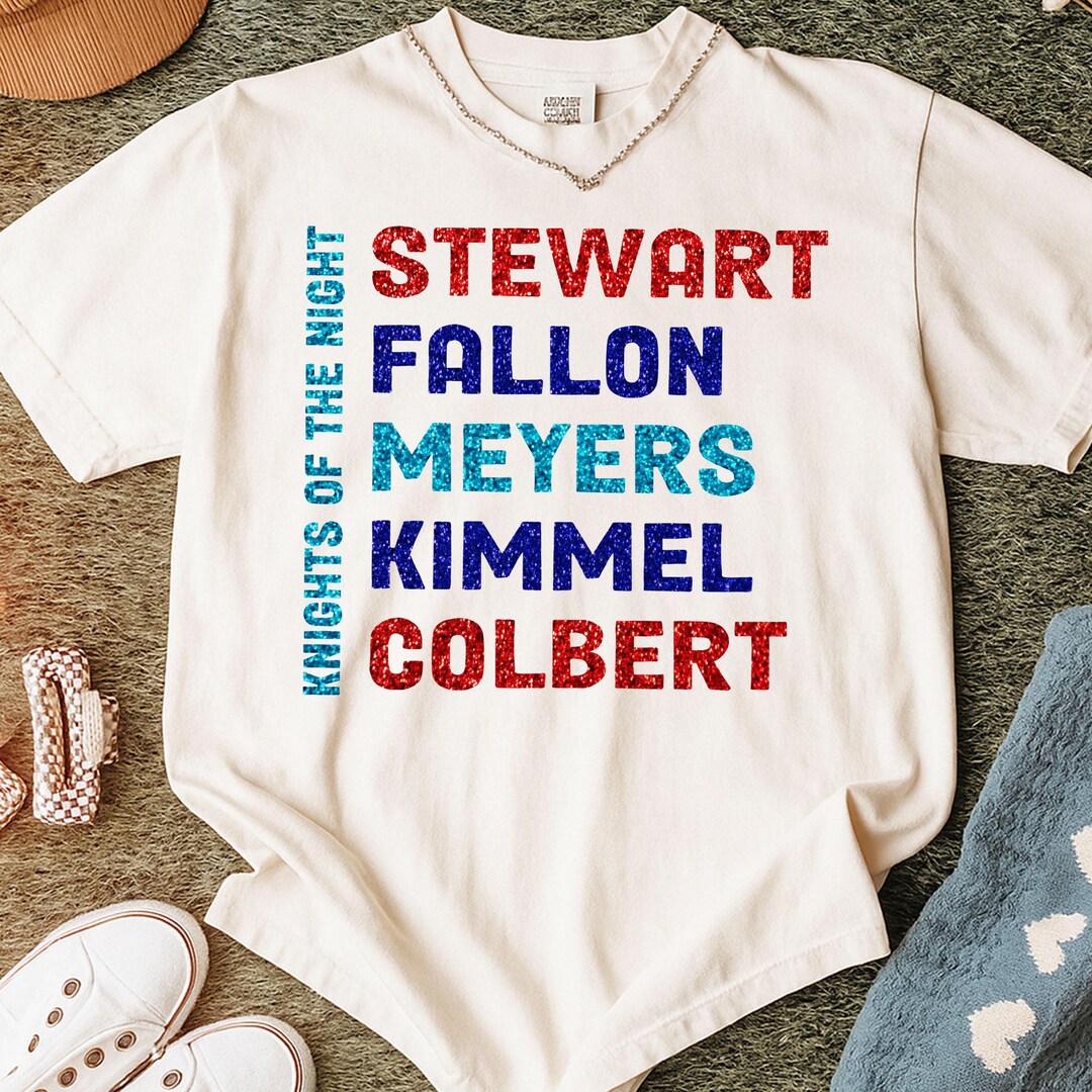 Stewart Fallon Meyers Kimmel Colbert Png, Late Night Comedy Png ...