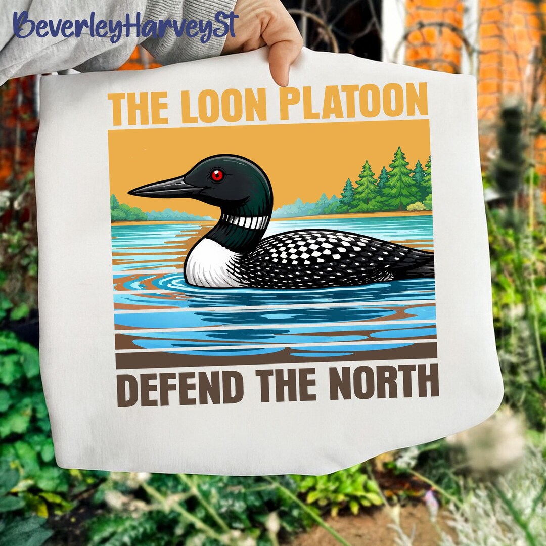 The Loon Platoon Defend the North Png, Rebel Loon Vintage Sunset , Anti ...