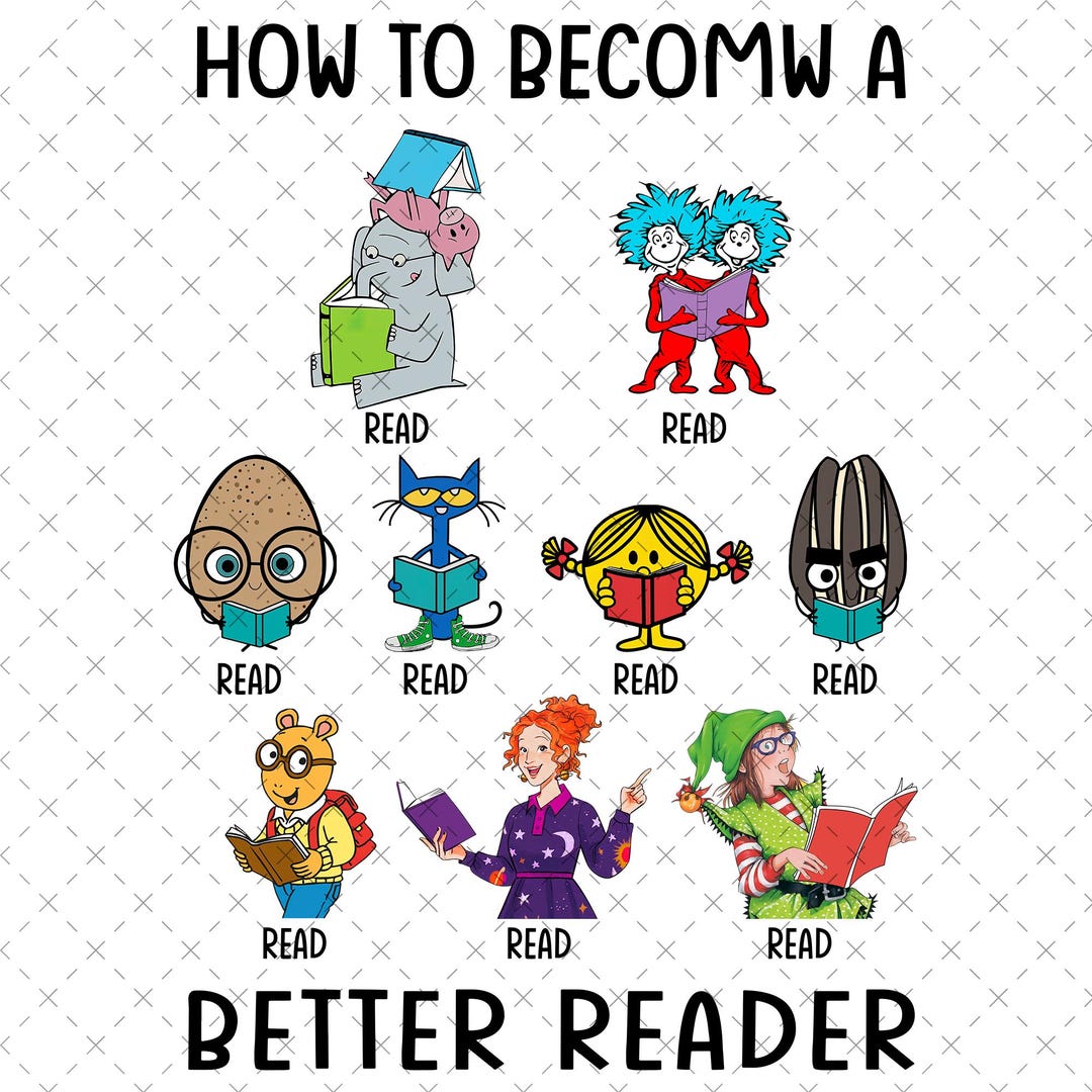 How to Become A Better Reader Png, Cute Read Png, It's A Good Day to ...