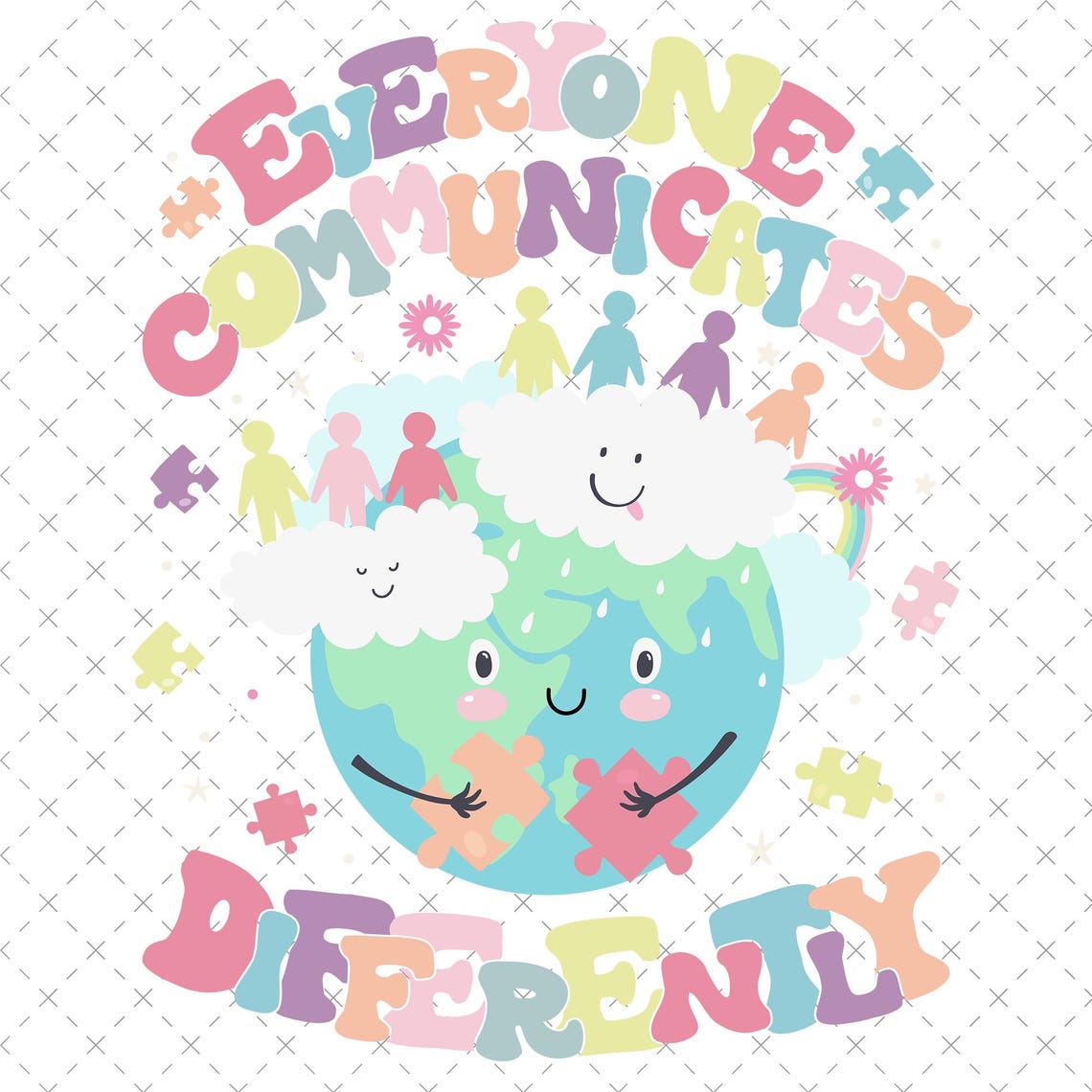 Everyone Communicates Differently Png, Autism Awareness Png, Autism ...
