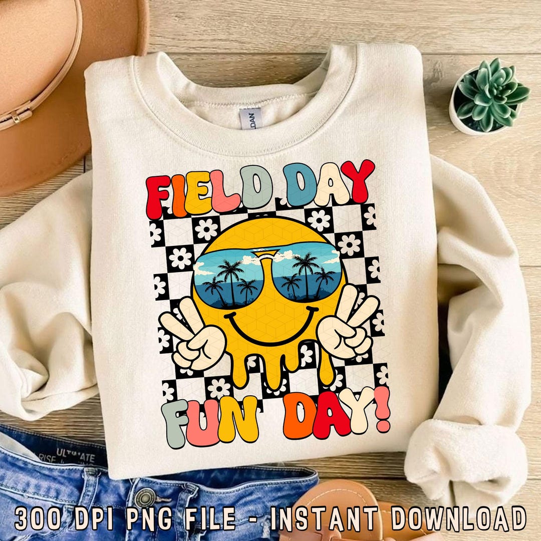 Retro Groovy Field Day Fun Day Png, Field Day PNG, Let the Games Begin ...