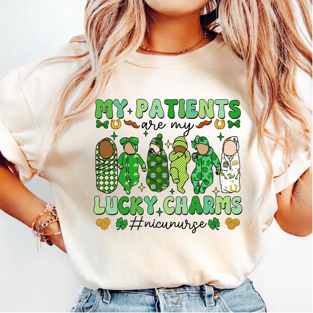 My Patients Are My Lucky Charms Png, NICU Nurse St Patricks Day Png ...