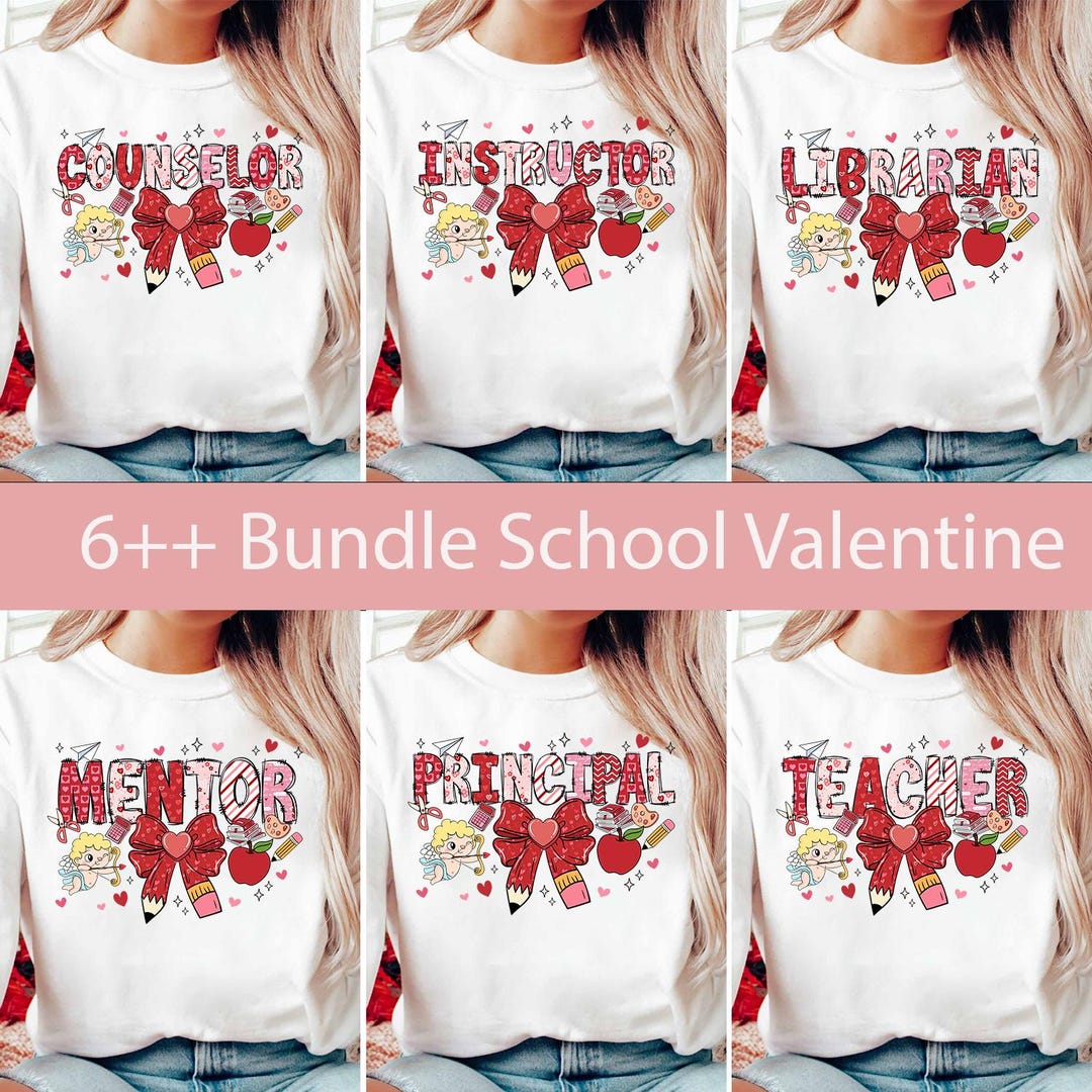 6++ Bundle School Valentine Png,teacher Principal Instructor Librarian ...