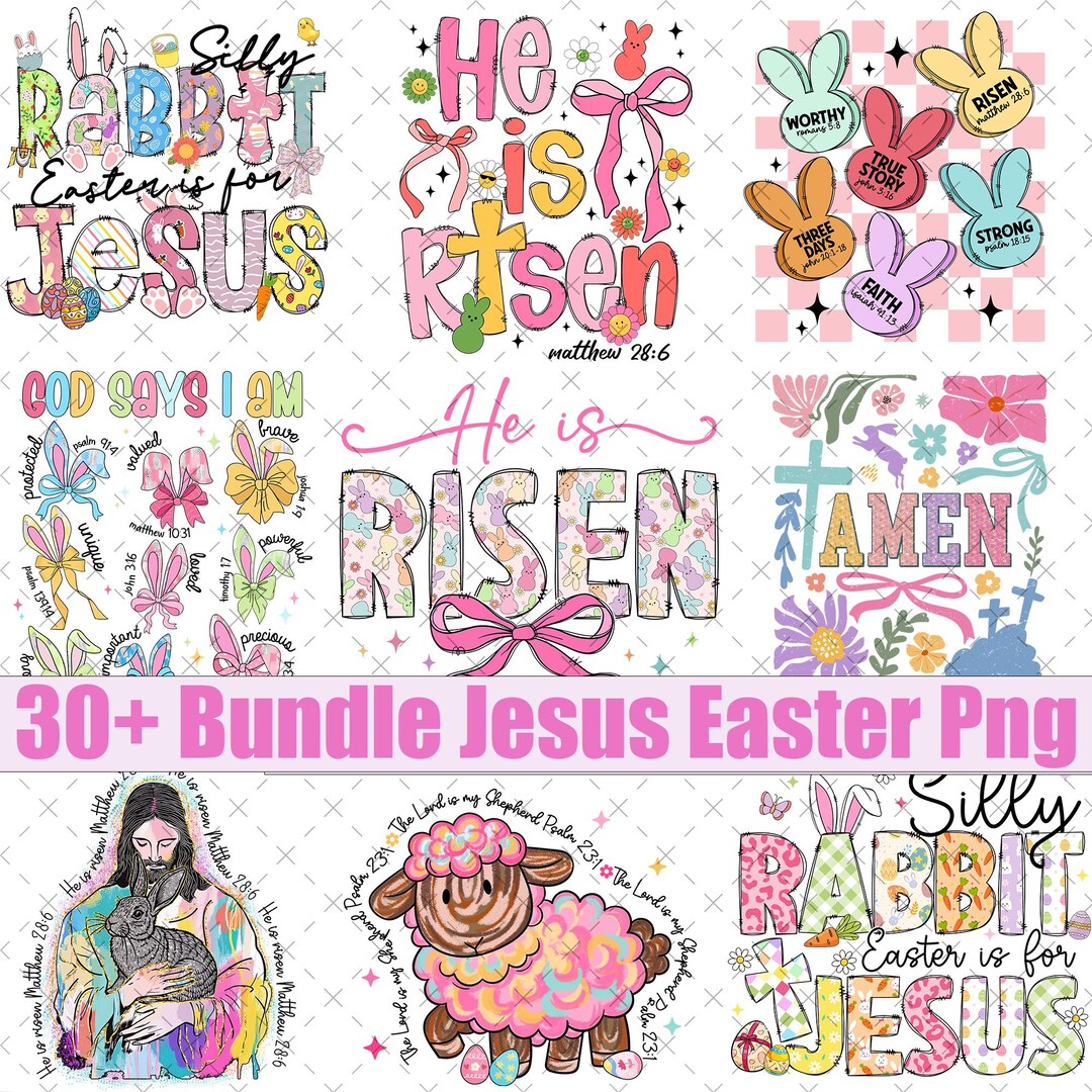 30+ Bundle Jesus Easter Png, Retro Easter Png, You Are Worthy Png ...