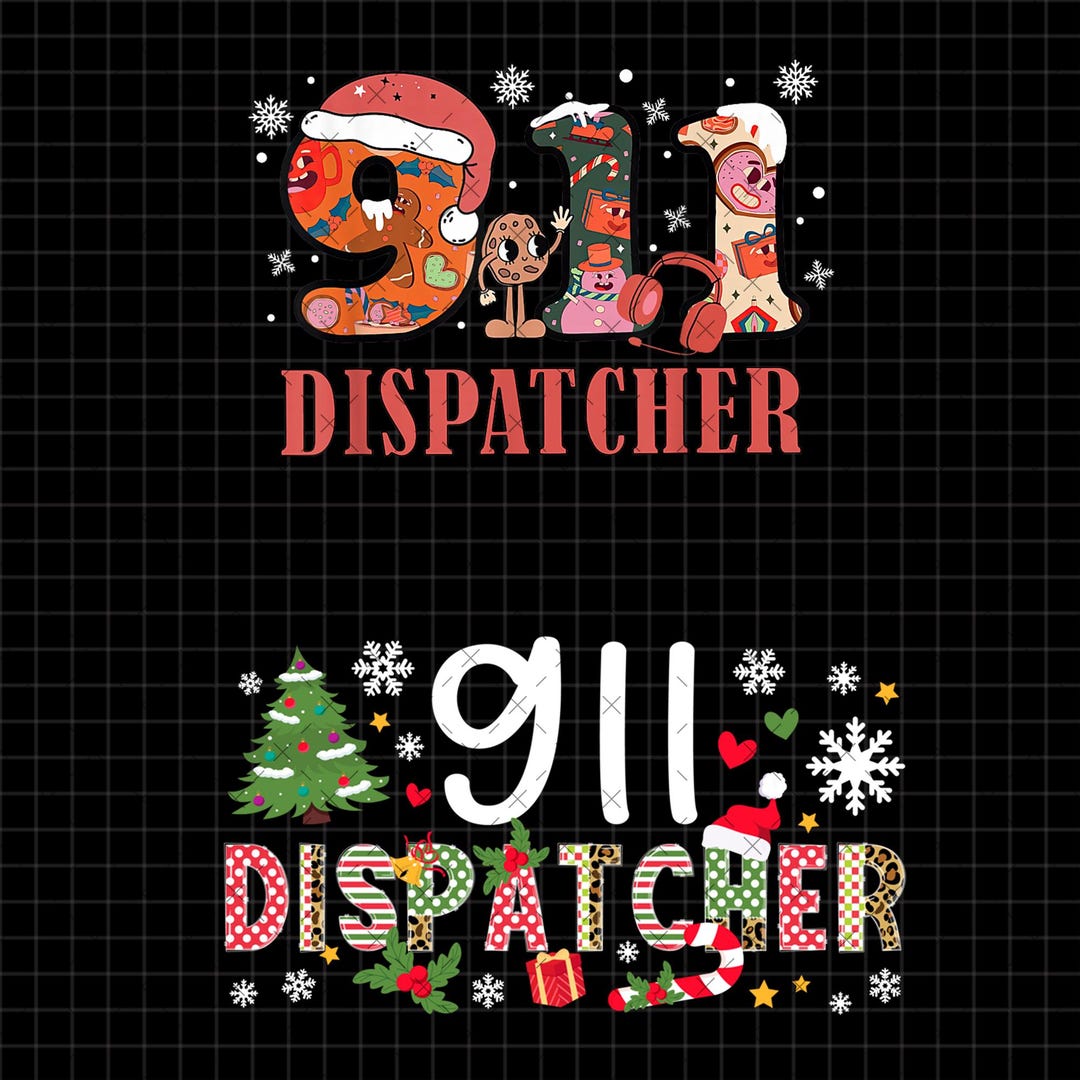 911 Dispatcher Christmas Png,funny 911 Operator Xmas Png, Emergency ...