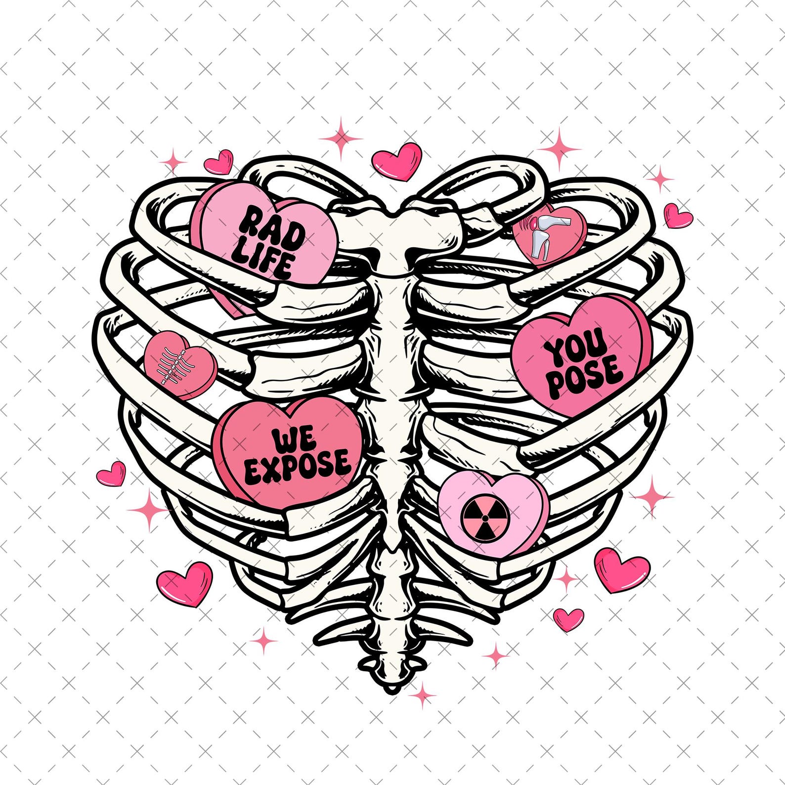 Radiology Tech Valentine Png, Rad Tech Valentines Day Png, Valentine ...