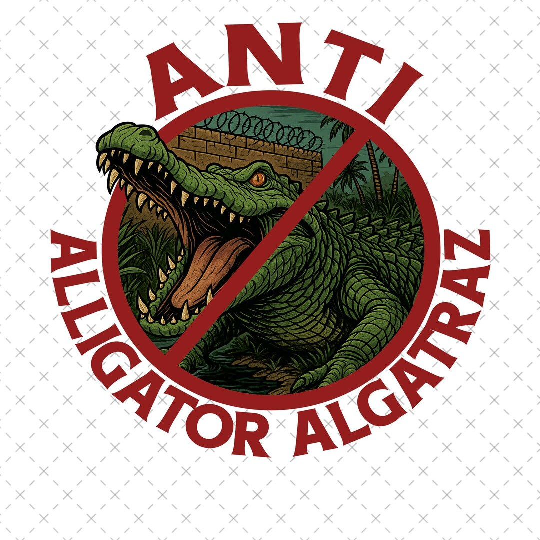 Anti Alligator Alcatraz Png, Anti Alligator Png, Stop Alligator ...