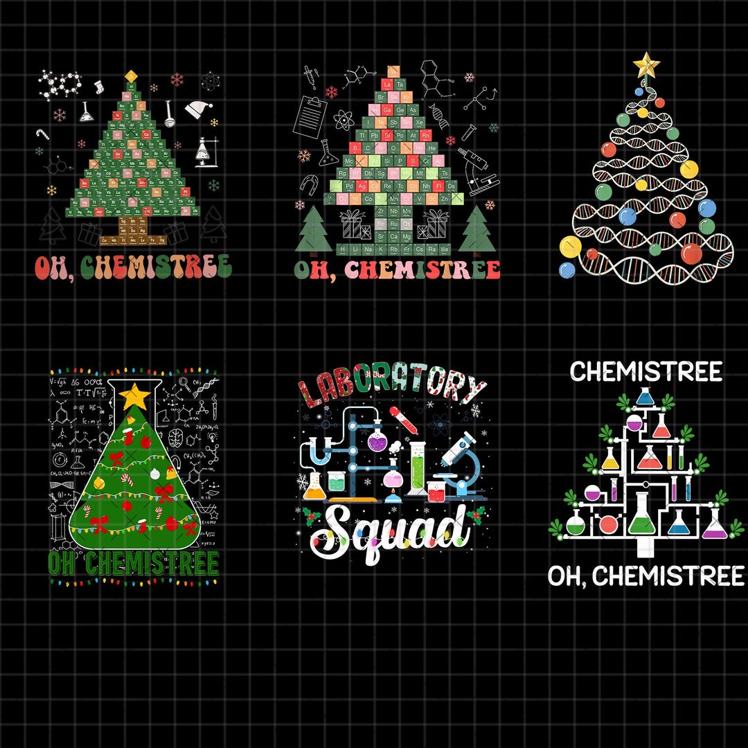 Bundle Christmas, Christmas Tree Png, Science Xmas Png, Science ...