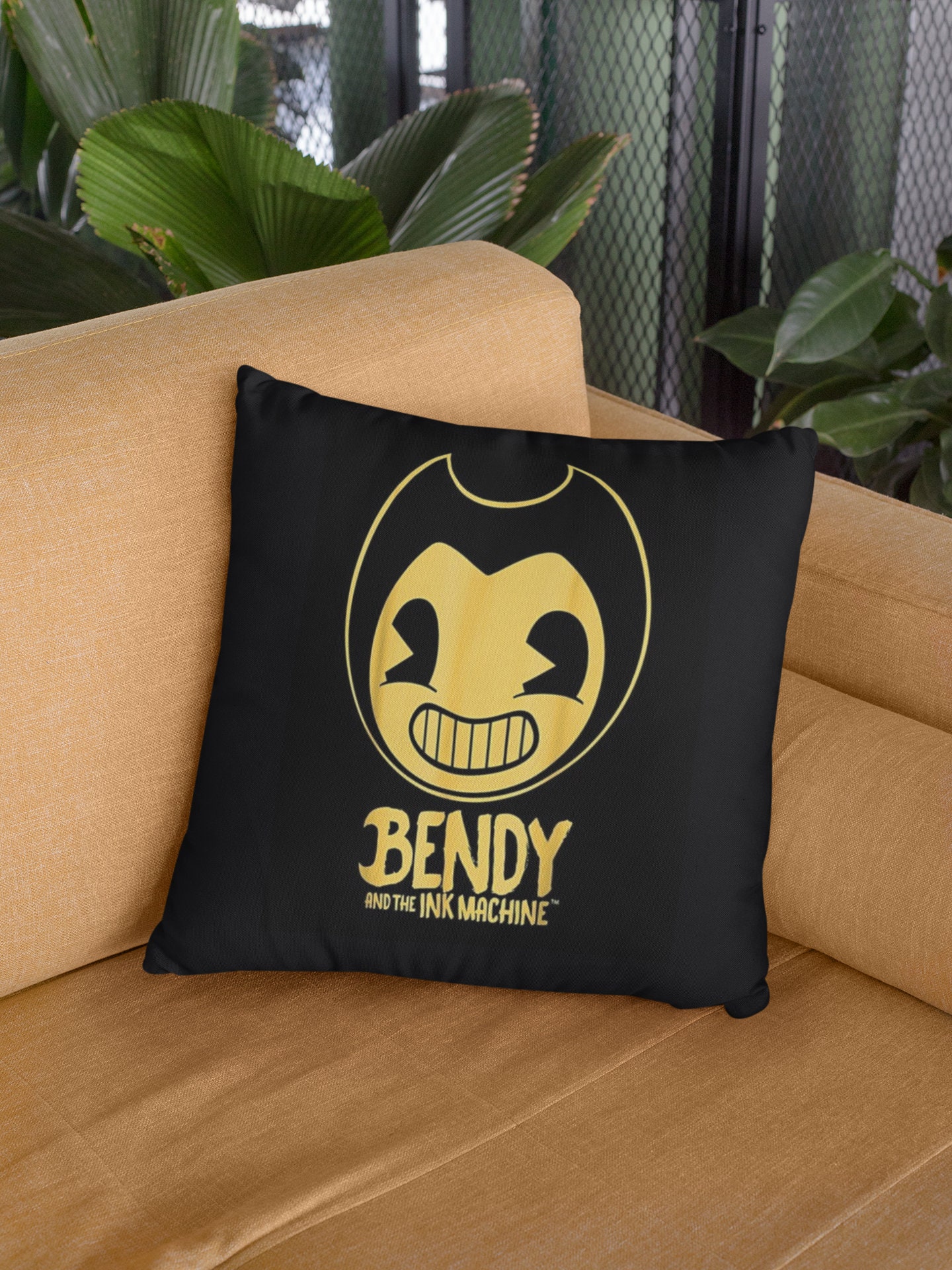 Bendy and the Ink Machine Pillow, Personalized Pillow Gift, Throw Photo ...