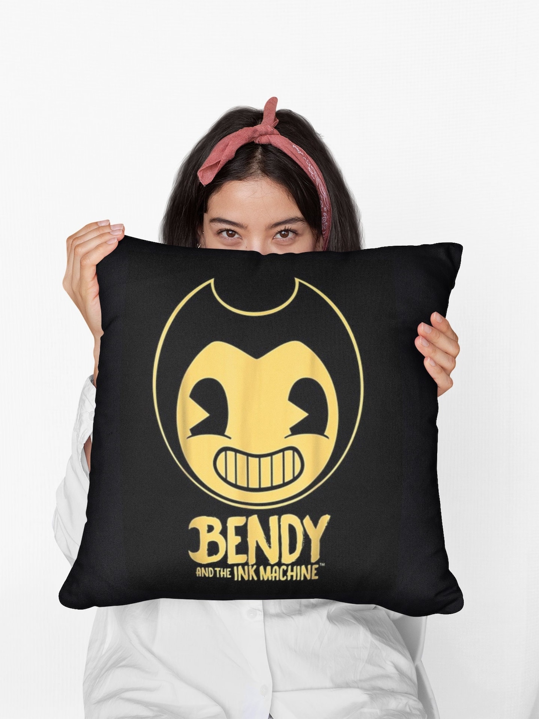 Bendy and the Ink Machine Pillow, Personalized Pillow Gift, Throw Photo ...