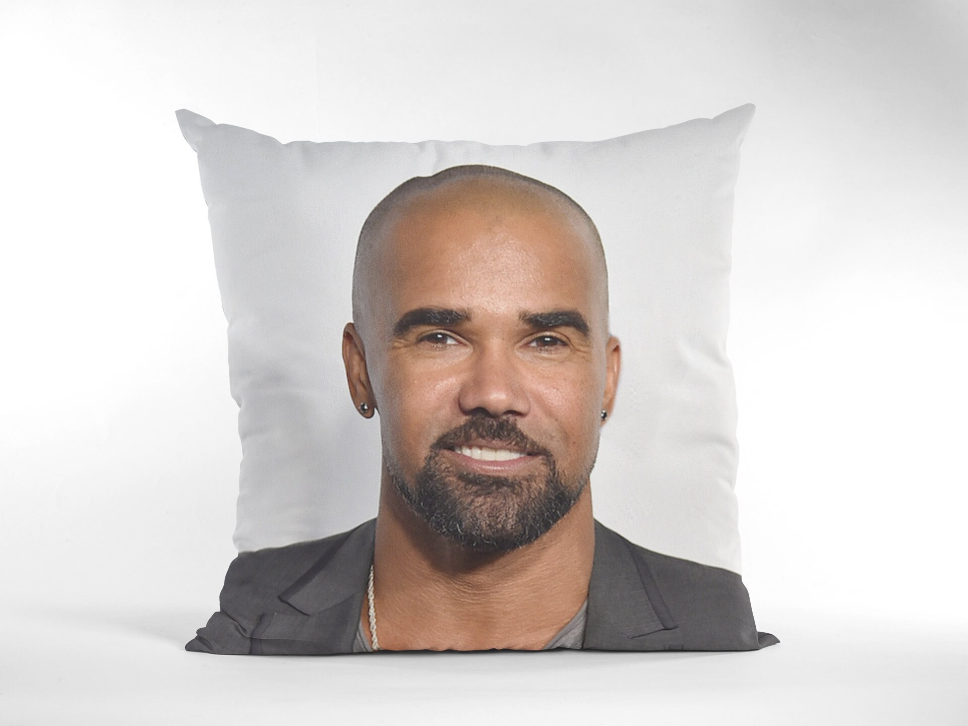 Shemar Moore Square Pillow Spun Polyester Square Pillow, Office Decor ...