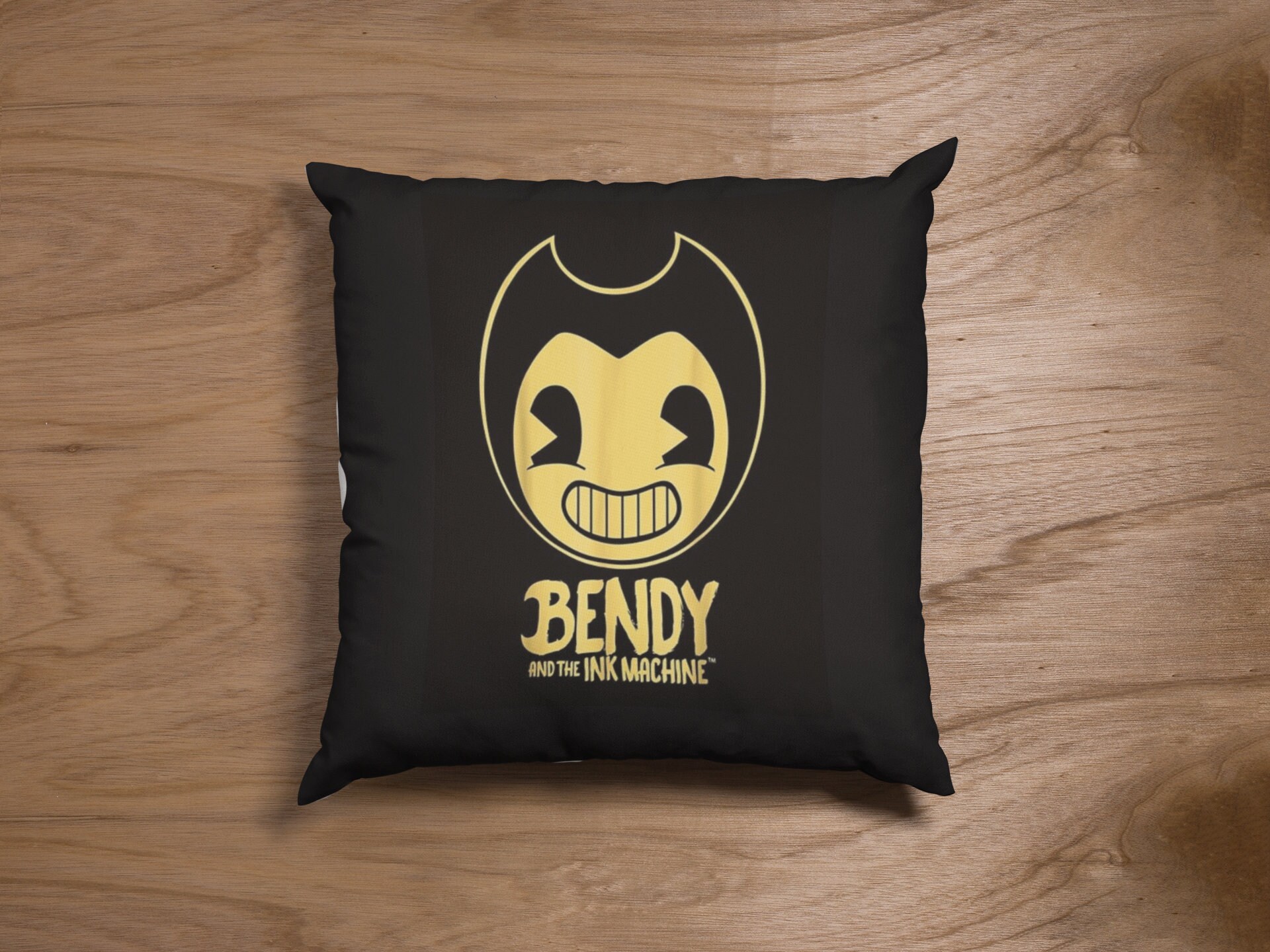 Bendy and the Ink Machine Pillow, Personalized Pillow Gift, Throw Photo ...