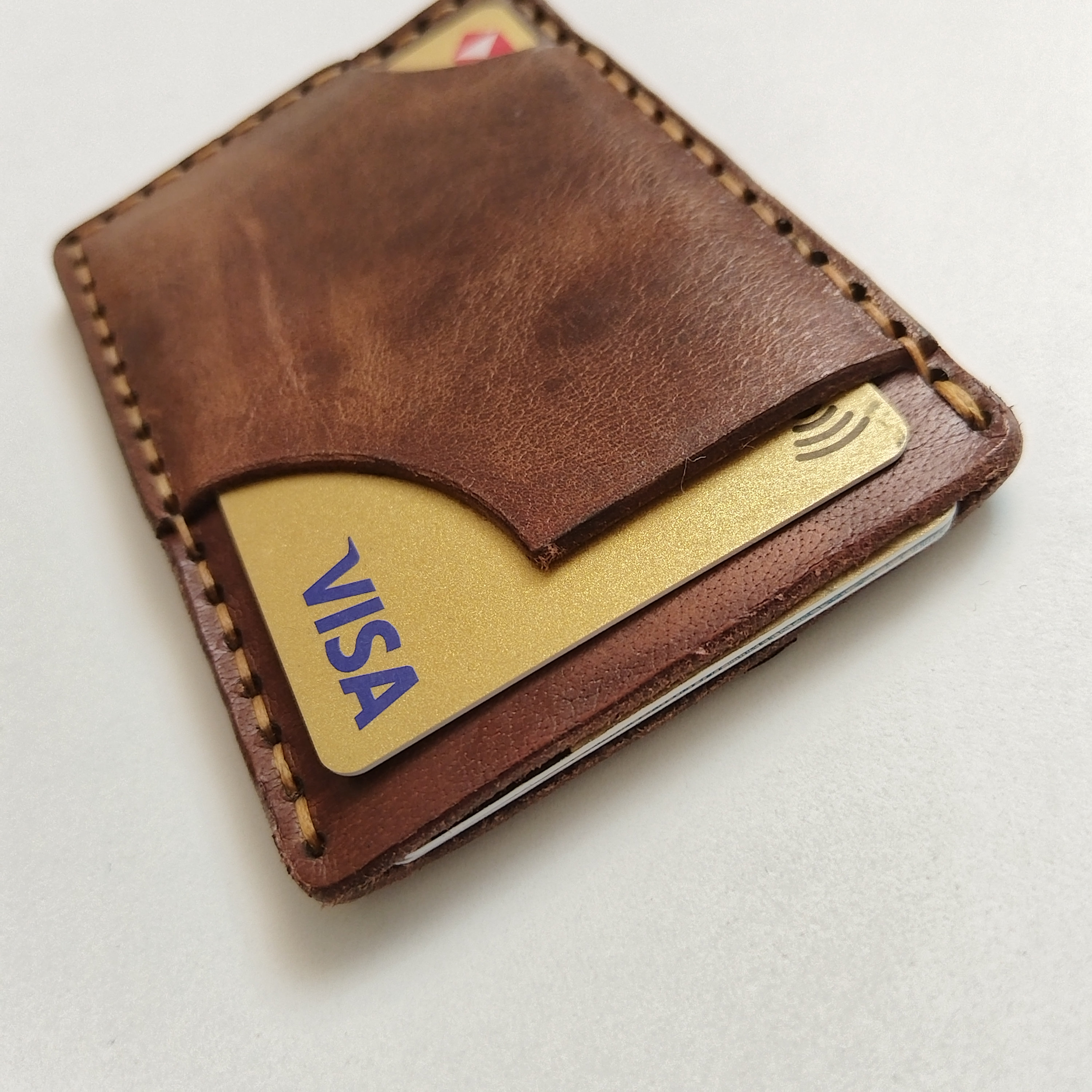 Leather Card Holder Pattern Leather Card Holder Pdf Card - Etsy