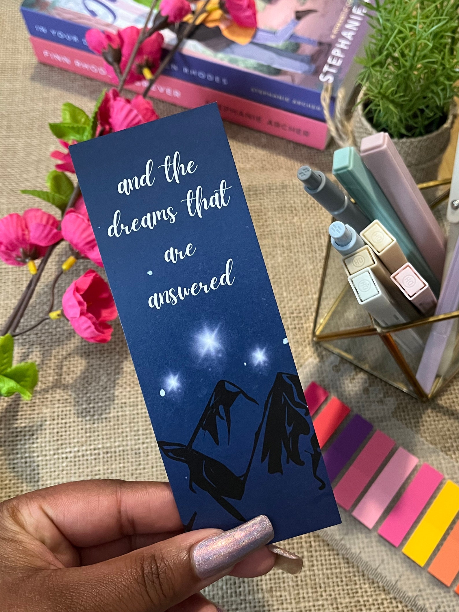 ACOTAR Bookmark to the Stars Who Listen SJM Double Sided Bookmark ...