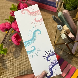 Tentacle Bookmark | Monster Romance | Double Sided Bookmark ...