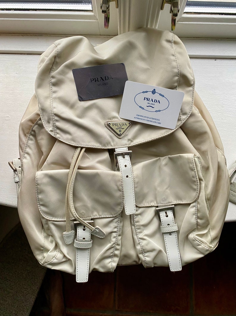 Authentic Vintage Prada Backpack - Etsy