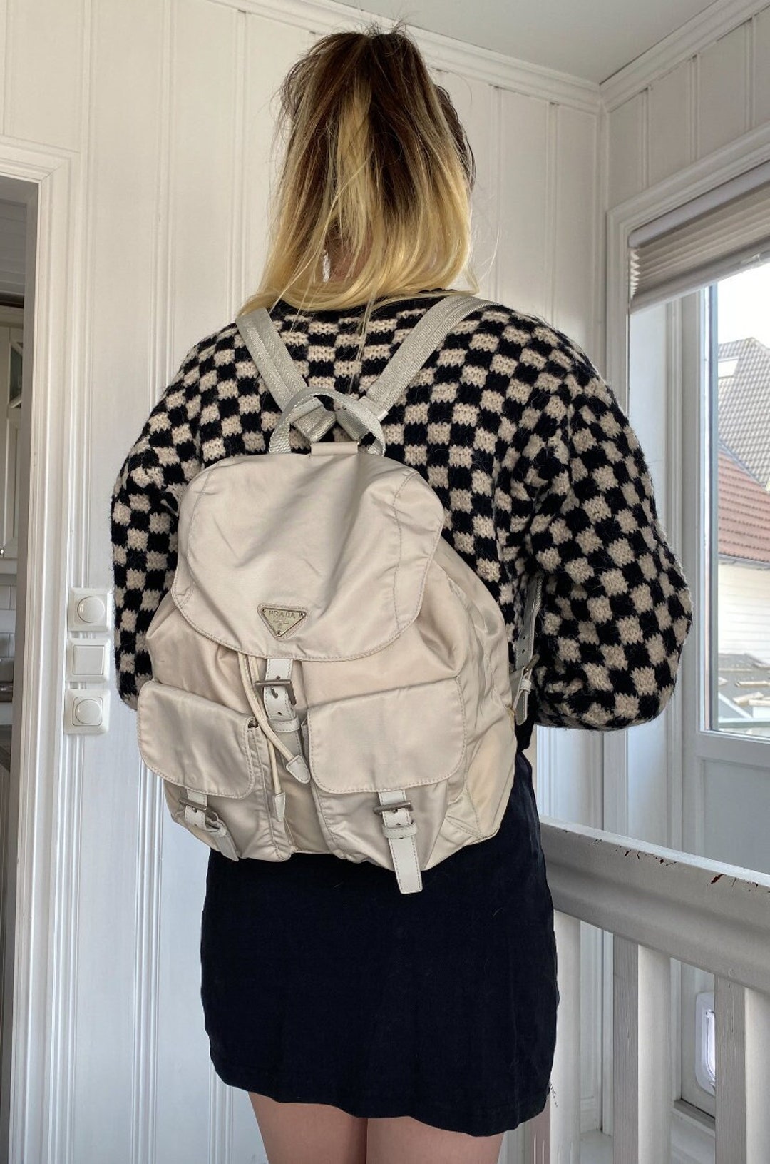 Authentic Vintage Prada Backpack - Etsy