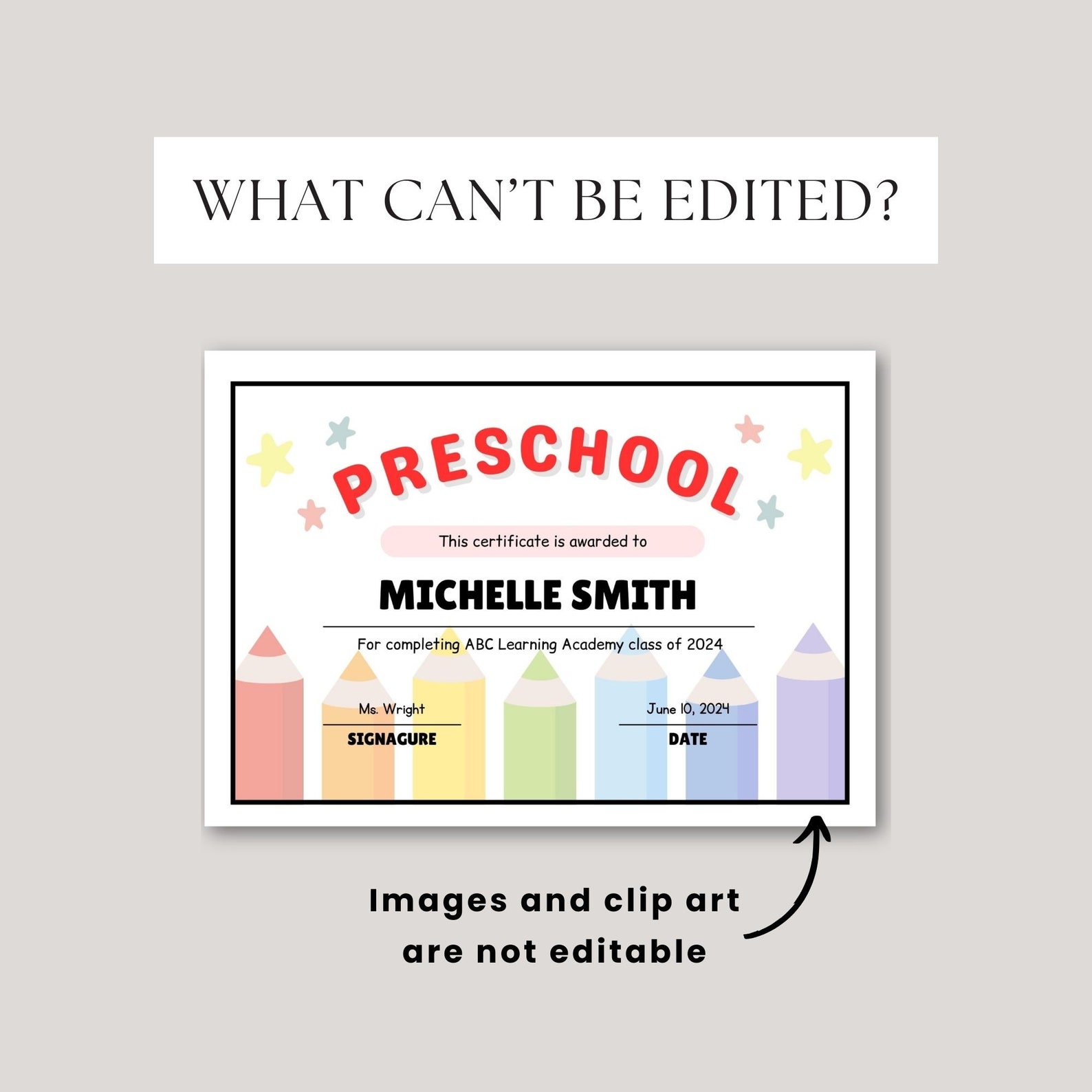 Editable Preschool Diploma Editable Kindergarten Diploma Prek Diploma ...