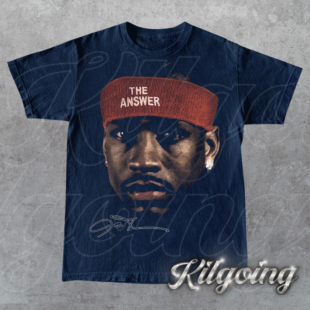 Limited Allen Iverson the Answer Vintage 90s T-shirt, Gift for Woman ...