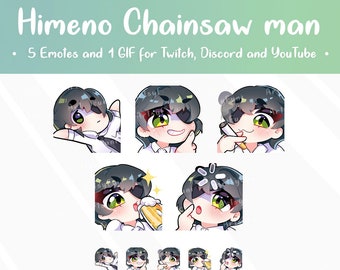 CSM Power and Meowy GIF Kawaii Cute Anime Chibi Emotes for - Etsy