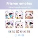 Frieren Emotes | GIF Kawaii, Cute, Anime, Chibi Emotes for Streamers on ...