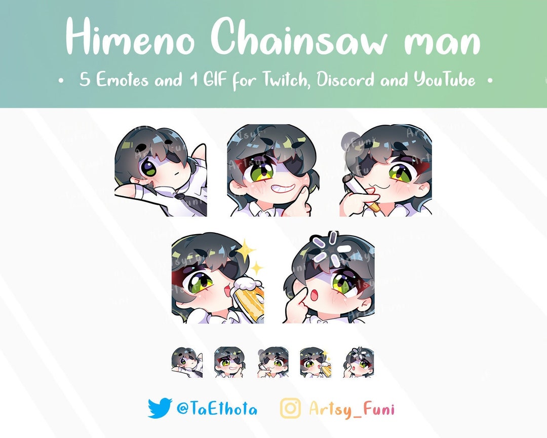 CSM Himeno GIF Kawaii, Cute, Anime, Chibi Emotes for Streamers on ...