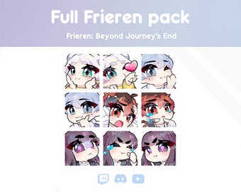 Frieren Emotes GIF Kawaii, Cute, Anime, Chibi Emotes for Streamers on ...