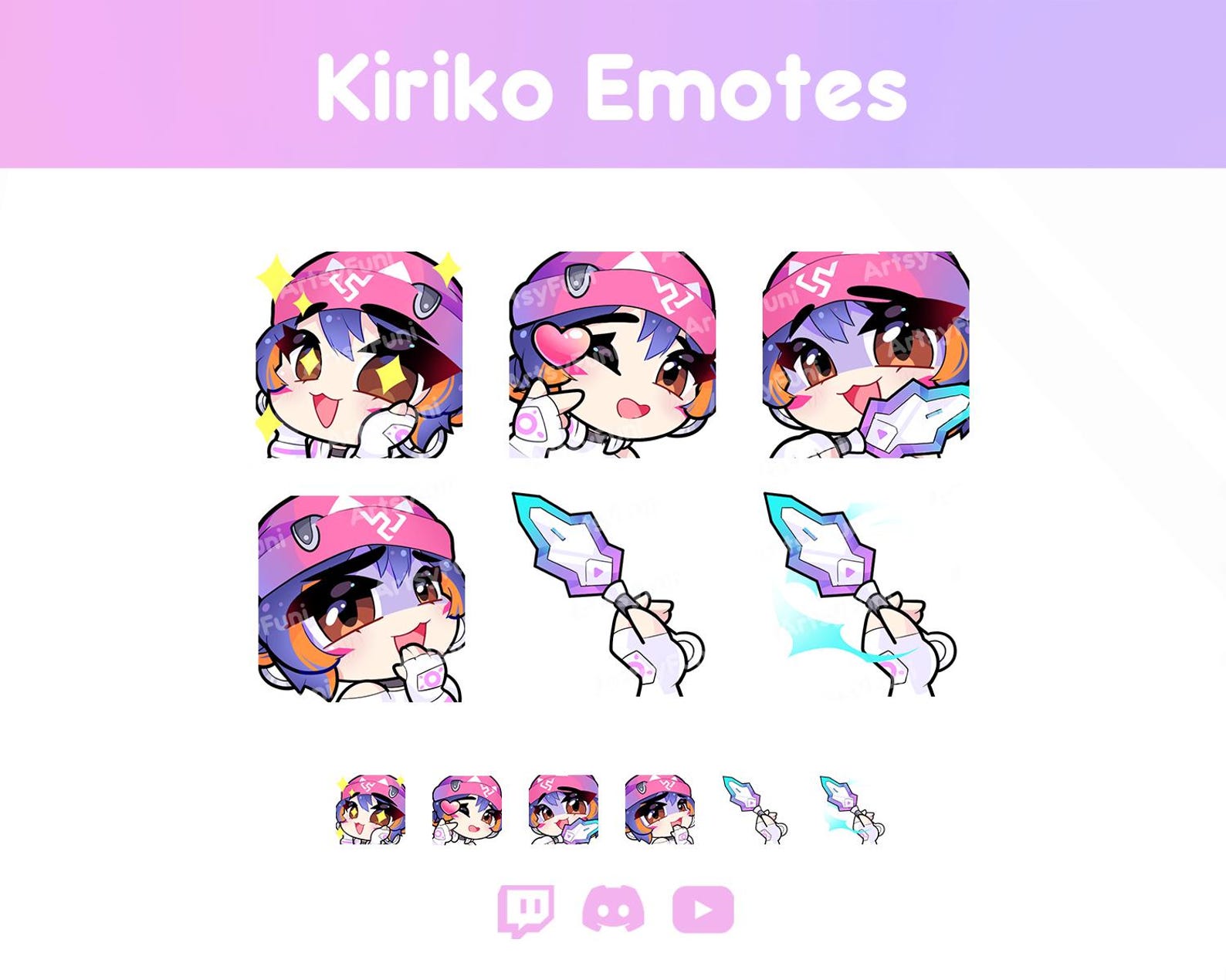 Overwatch 2 X Le Sserafim: Kiriko 5 Emotes | GIF Kawaii, Cute, OW2 ...