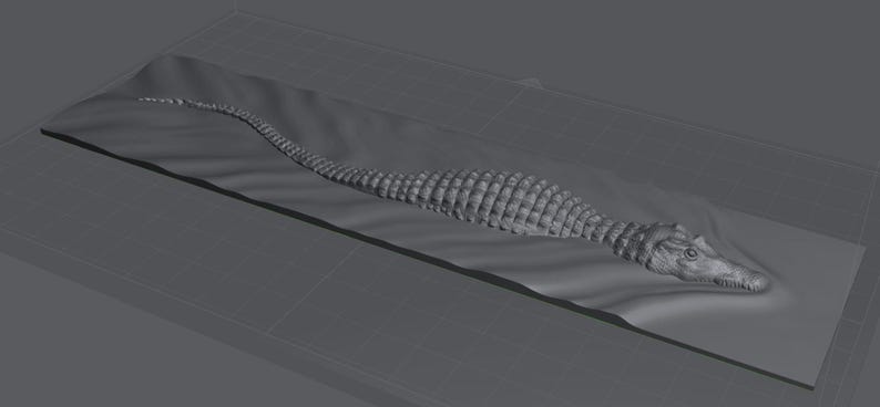Crocodile, Crocodile Table, 3D Printer, CNC File, STL - Etsy Canada
