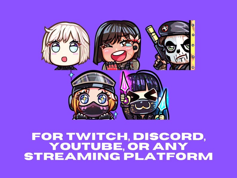 Rainbow Six Siege Emote Pack Pt.2 - Twitch Emotes - Discord Stickers ...