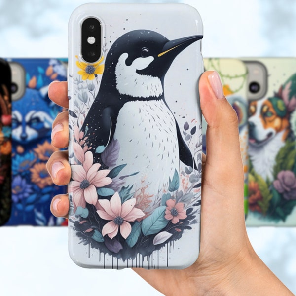 Penguin Phone Case - Etsy