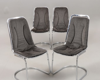 Mid Century Dining Room Table With Four Chairs, by Gastone Rinaldi for ...