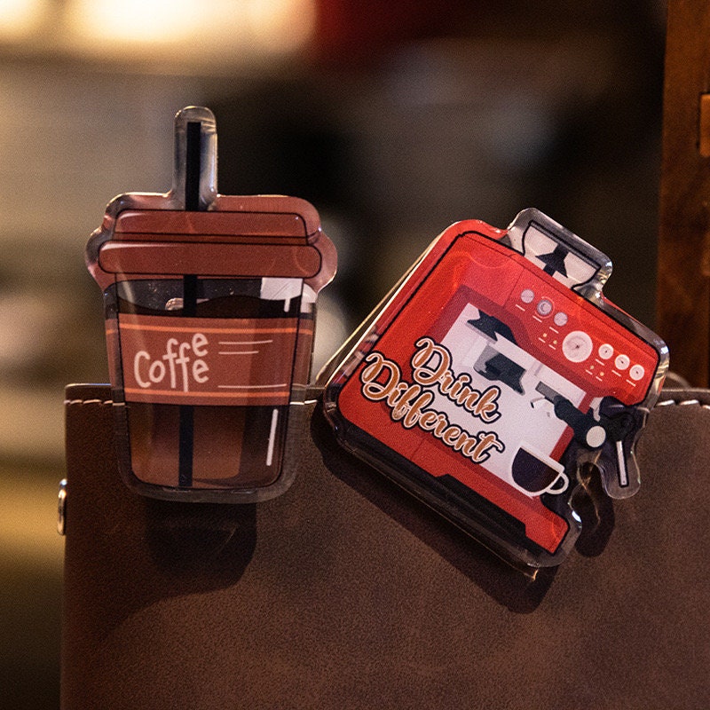 Coffee Time Acrylic Clips Diary Scrapbook Paper Clip for Stationery ...