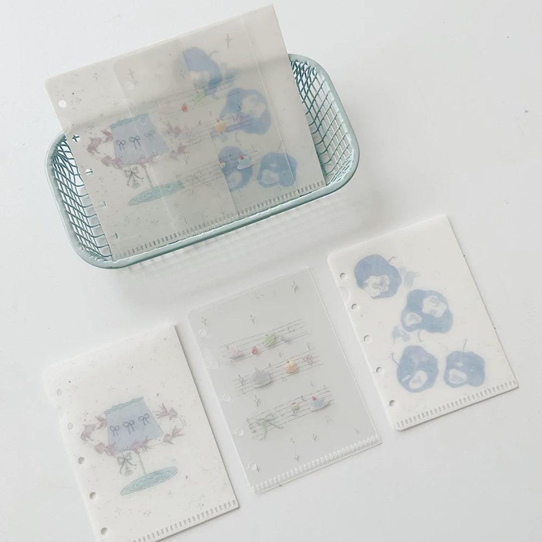 Cute Clear Folder File for System Planner Notebook M5 Size Stationery ...