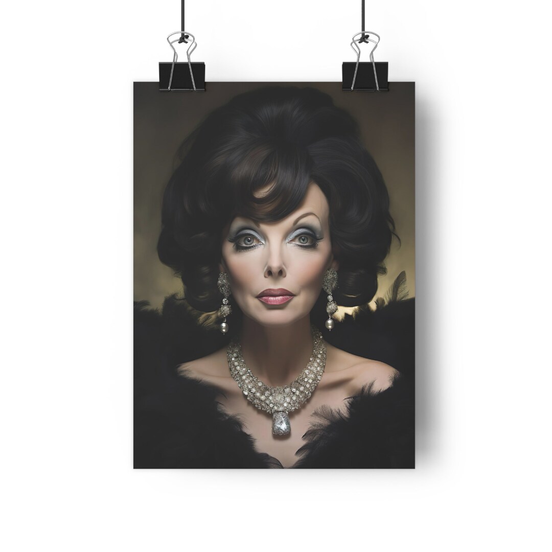 Captivating Joan Collins Art Prints: Hyper-realistic Portraits - Etsy
